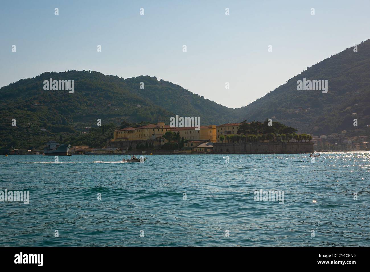 Italian fortress ¨Forte Varignano¨ near La Spezia, headquarters of the ...