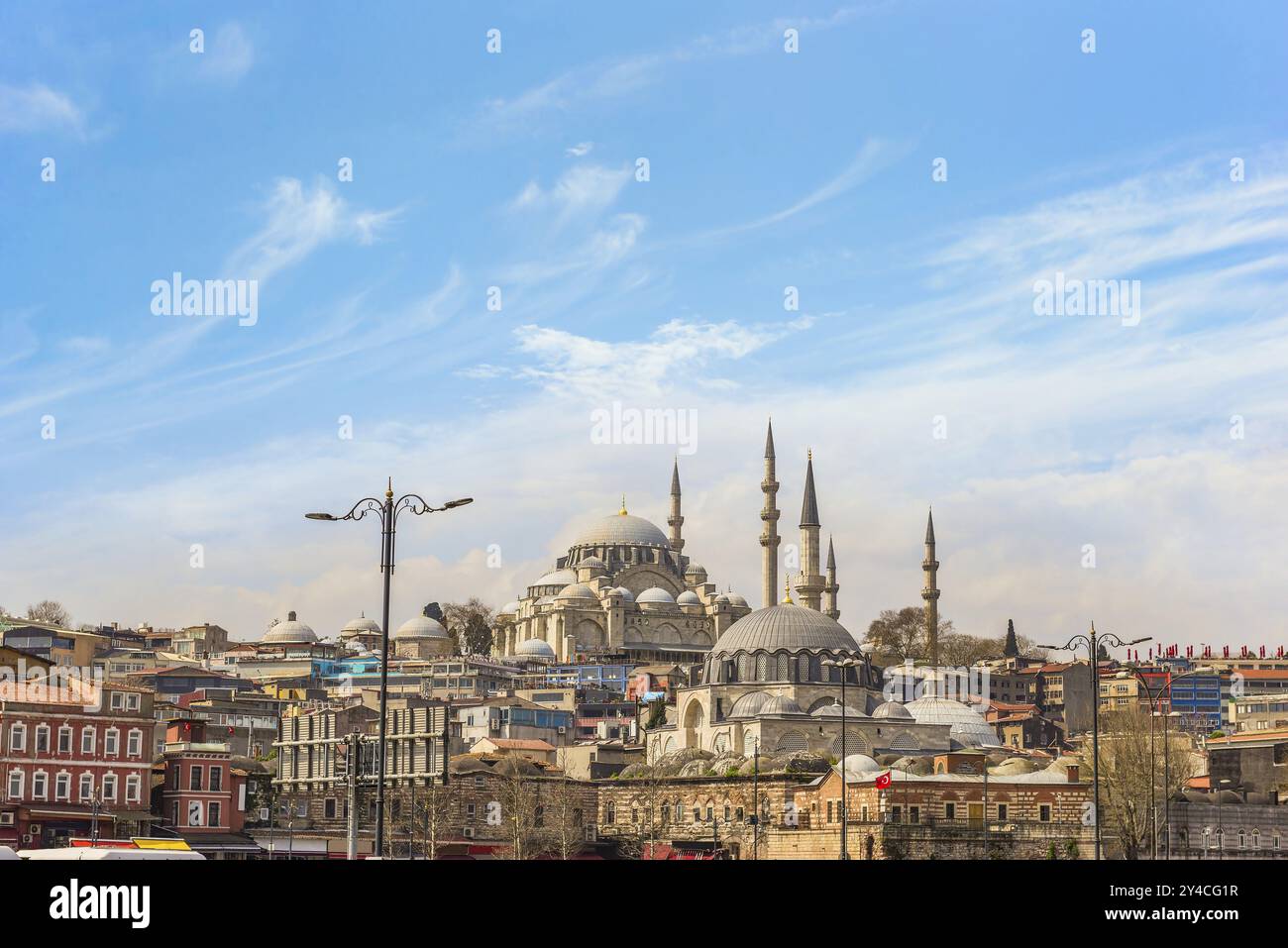 Suleymaniye mosque, the landmark of Istanbul in spring Stock Photo - Alamy