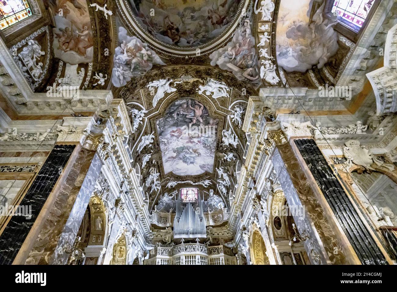 The fresco of the Assumption of the Virgin Mary in the dome by Giovanni ...