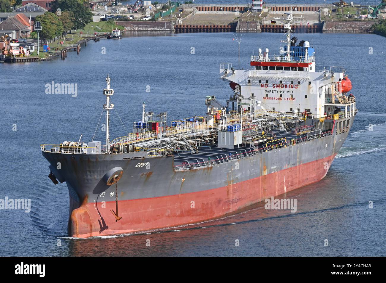 Chemical / Oil Products Tanker GOBY at the Kiel Canal Stock Photo - Alamy