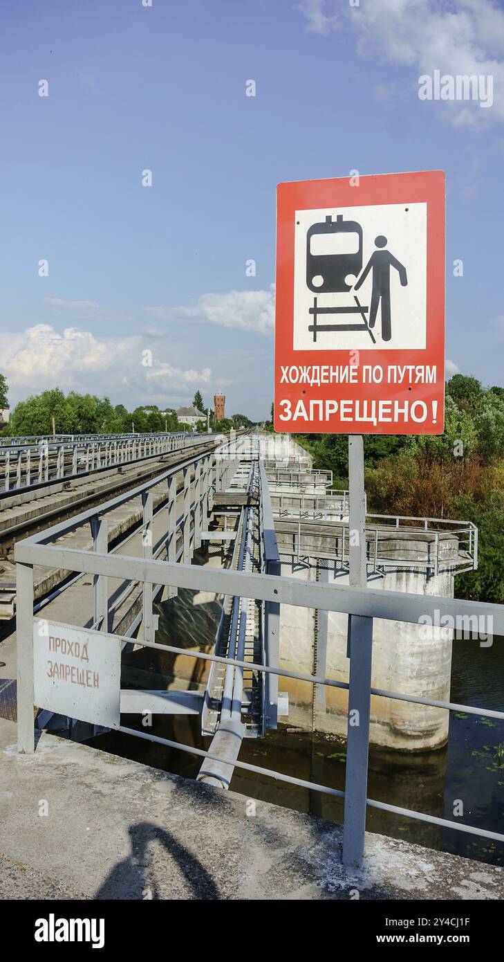Kaliningrad, Russia, 2023, June 26: A freight train passes over the ...