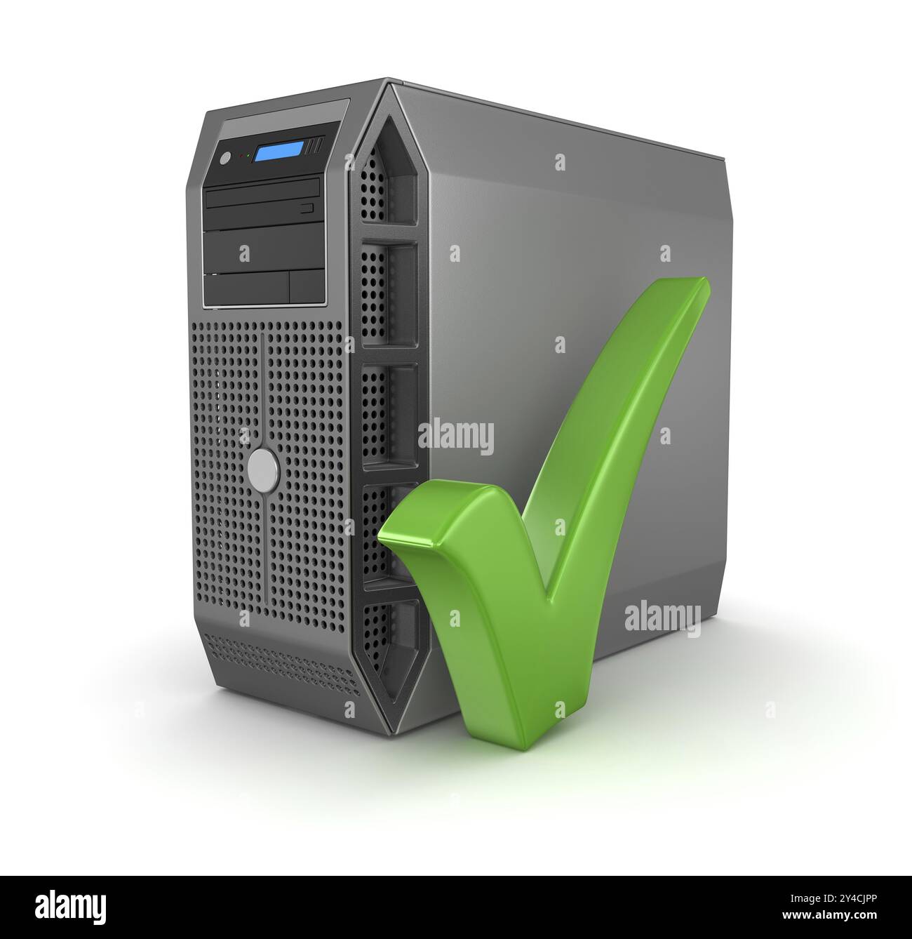 Workstation and Check Mark Stock Photo - Alamy