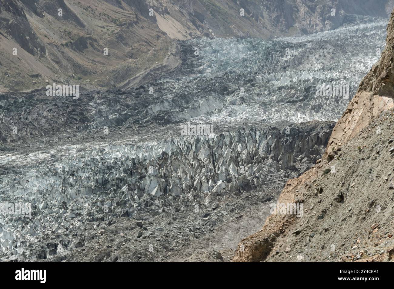 Hopar glacier, Pakistan Stock Photo - Alamy