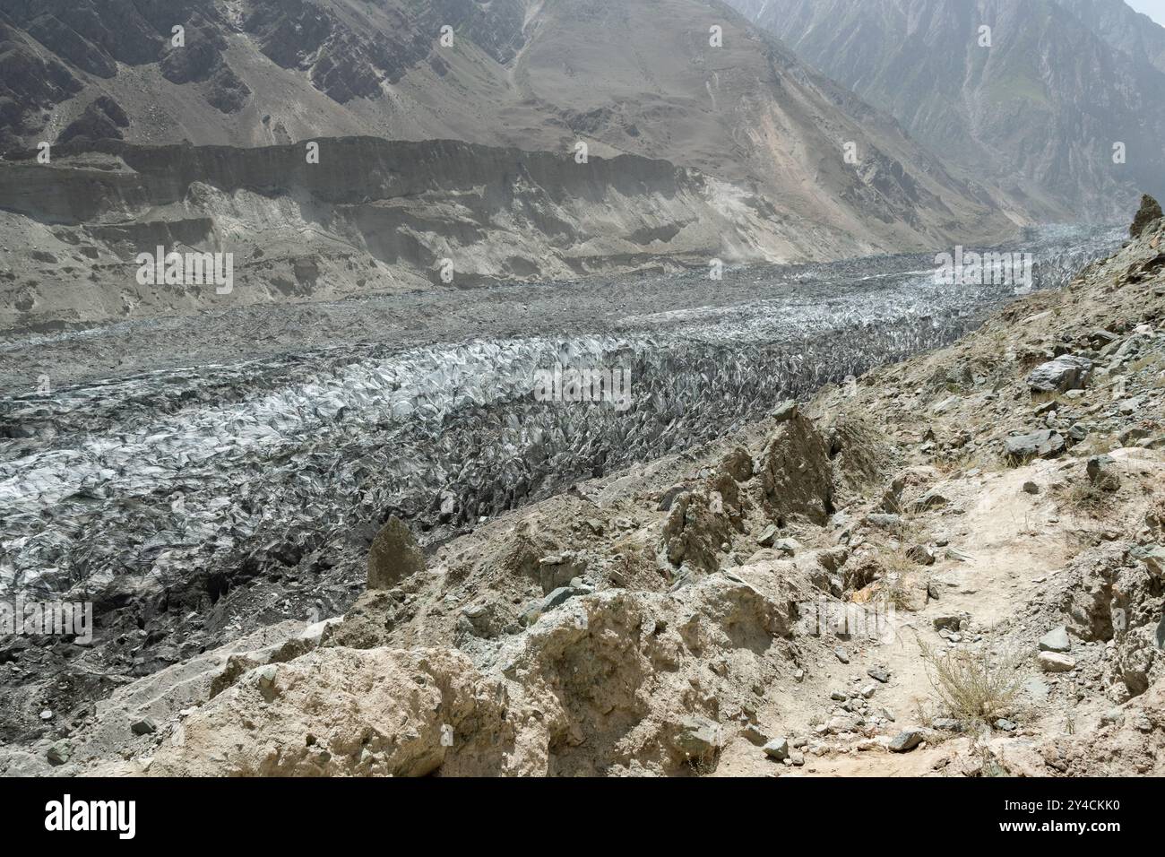 Hopar glacier, Pakistan Stock Photo - Alamy