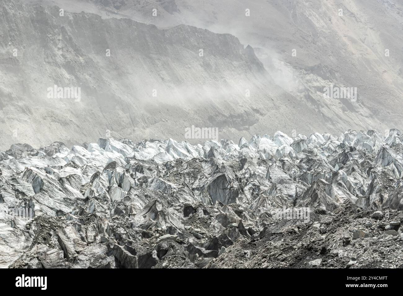Hopar glacier, Pakistan Stock Photo - Alamy