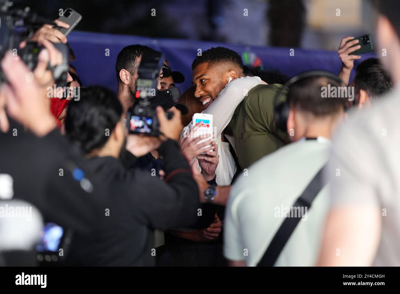 Anthony Joshua during the ceremonial grand arrivals at the Odeon Luxe ...