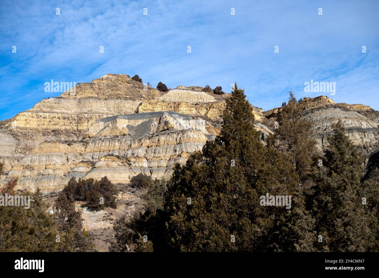 Rock Formation in Theodore Roosevelt National Park Stock Photo - Alamy