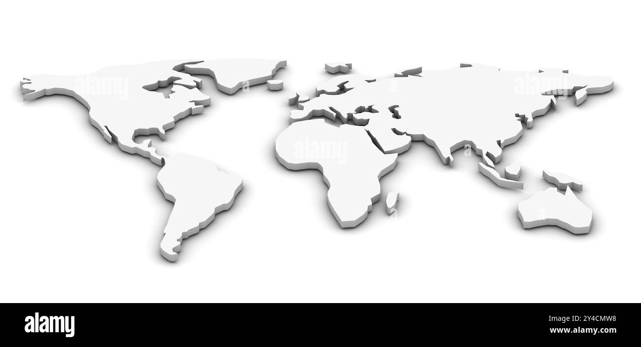 World Map, 3d rendered image Stock Photo - Alamy