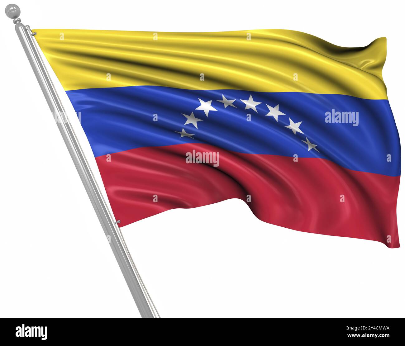Flag of Venezuela, This is a computer generated and 3d rendered image ...