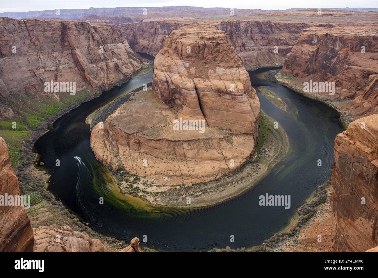 The famous Horseshoe Bend of the Colorado River in northern Arizona ...