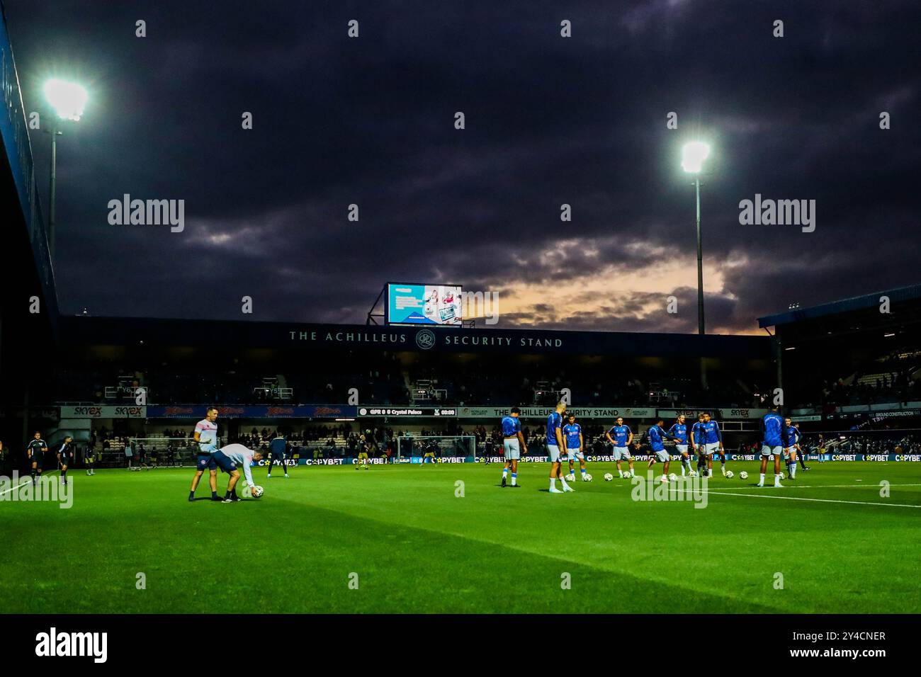 Clouds form over Matrade Loftus Road Stadium prior to the Carabao Cup ...