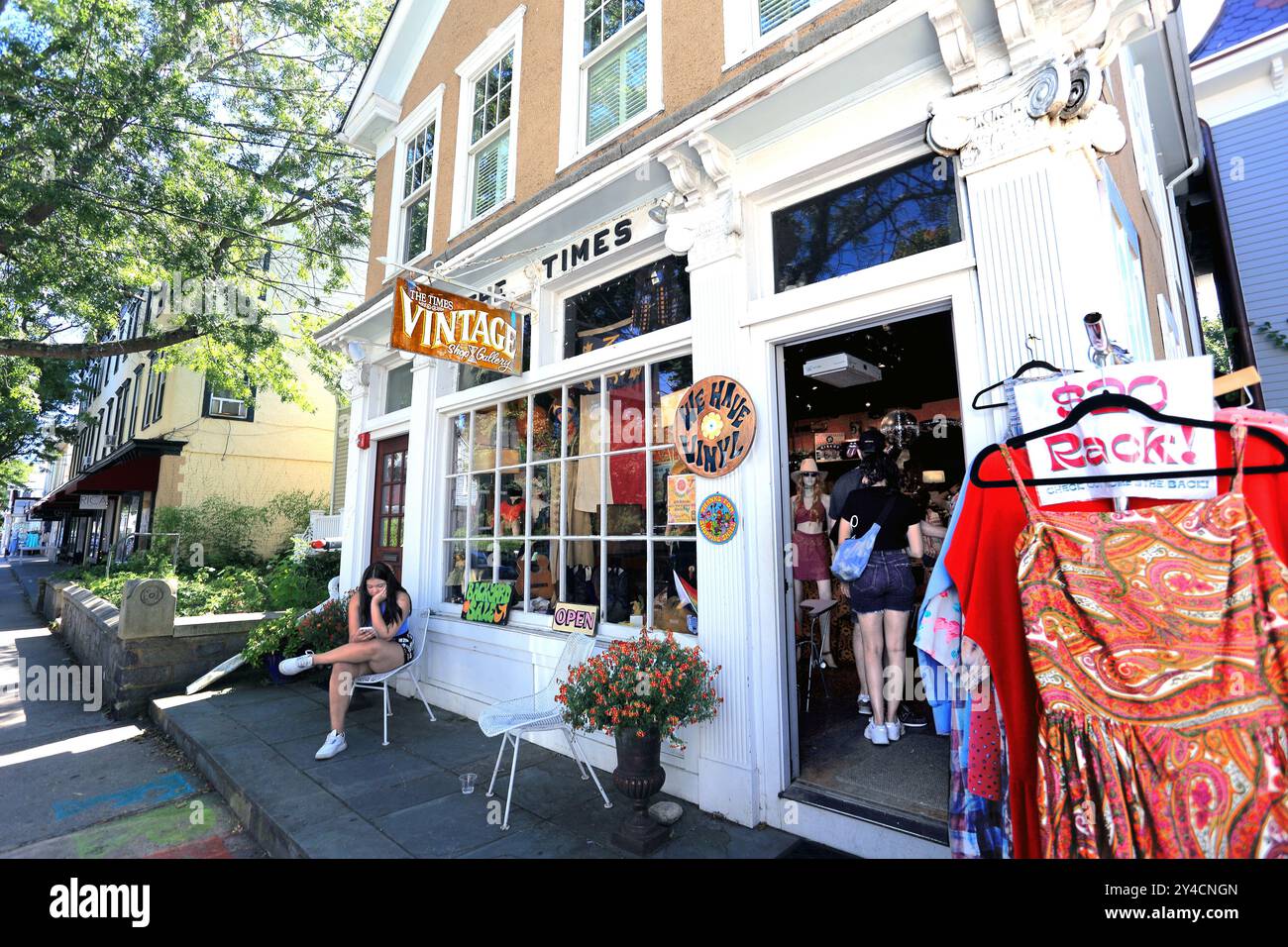 Vintage clothing store Greenport Long Island NY Stock Photo - Alamy