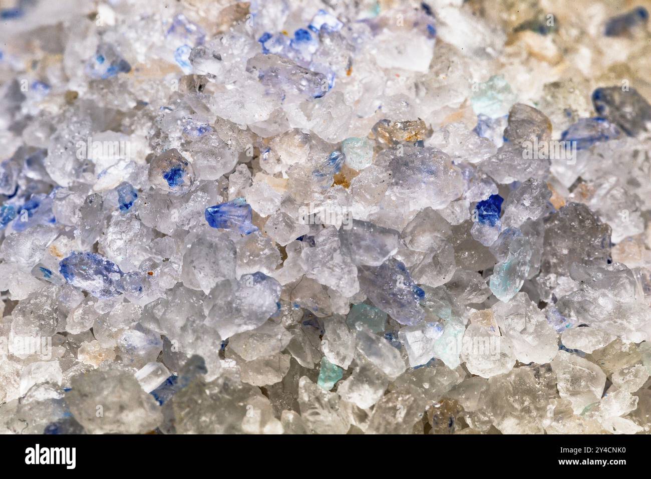 Persian blue salt crystals, close up Stock Photo - Alamy