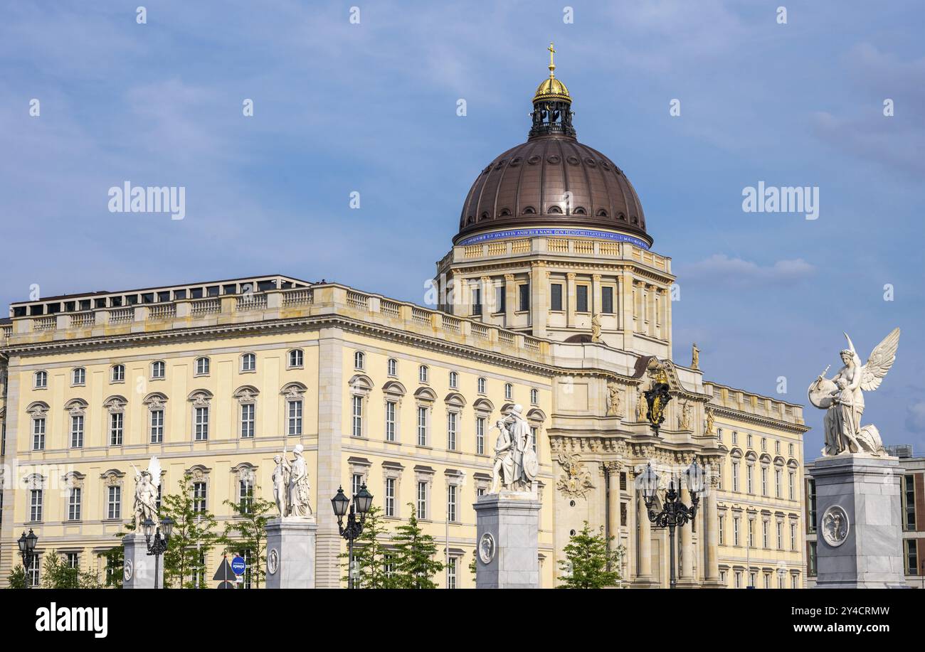 The rebuilt City Palace in Berlin on a sunny day Stock Photo - Alamy