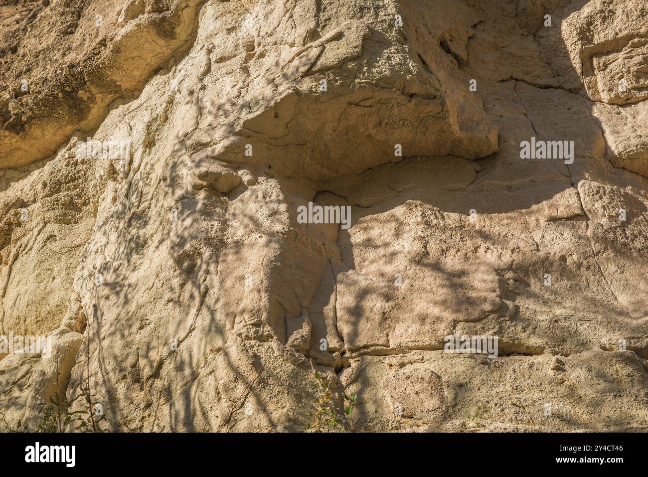 Background of sandstone, the conical rock formation in Cappadocia ...