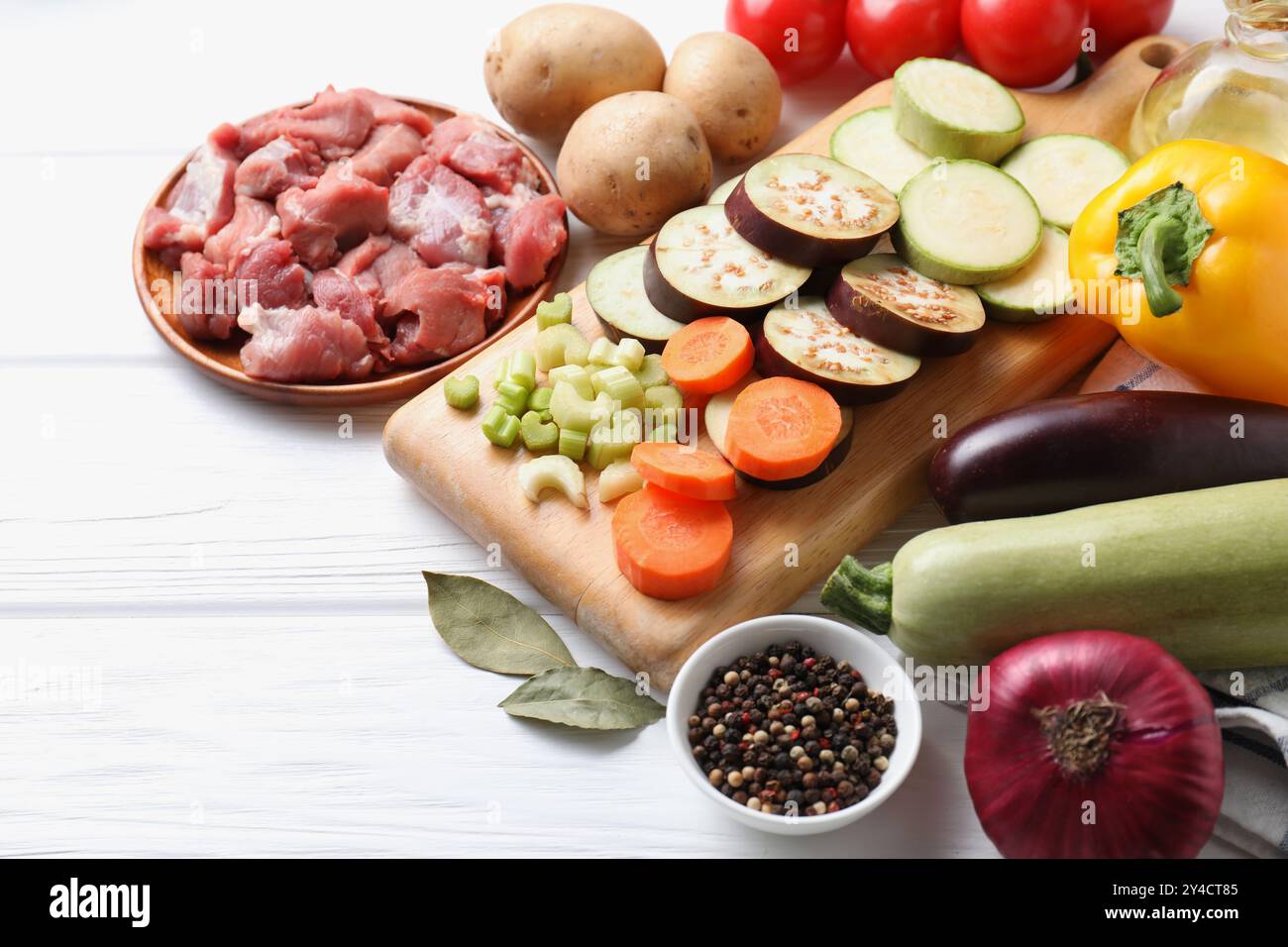Cooking tasty stew different hi-res stock photography and images - Alamy
