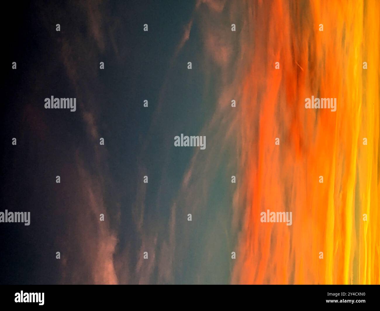 A Red Stormy Sky With Thunder and Dark Clouds Stock Photo - Alamy