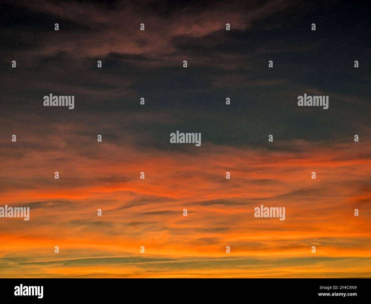 A Red Stormy Sky With Thunder and Dark Clouds Stock Photo - Alamy