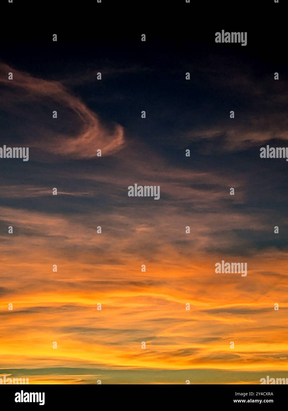 A Red Stormy Sky With Thunder and Dark Clouds Stock Photo - Alamy