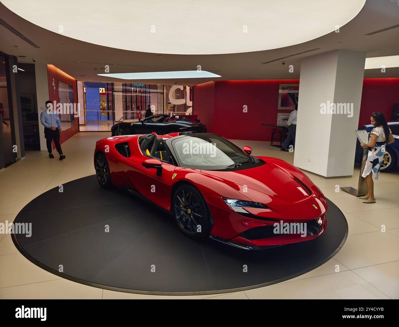 KUALA LUMPUR, MALAYSIA - AUGUST 20, 2024: Ferrari car showroom in Kuala ...