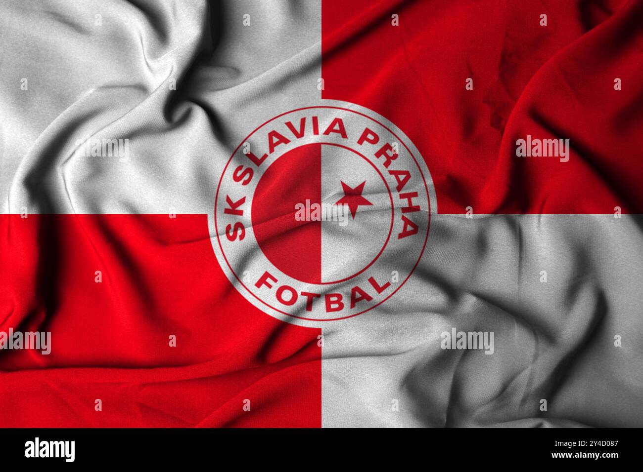 pringsewu, Lampung 18 September 2024; Selective focus flag logo texture ...