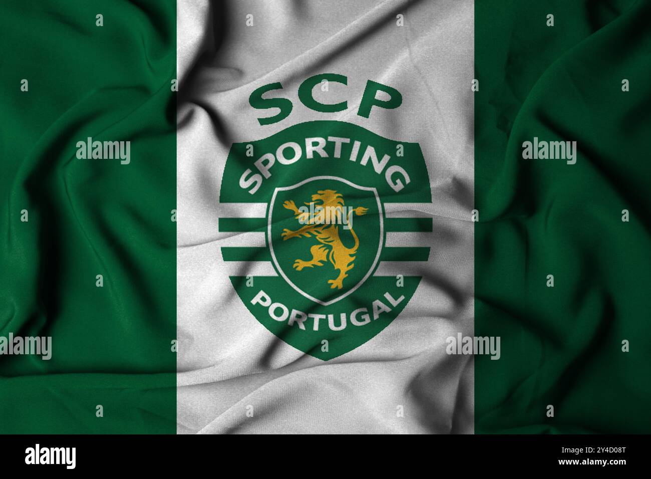 pringsewu, Lampung 18 September 2024; Selective focus flag logo texture ...