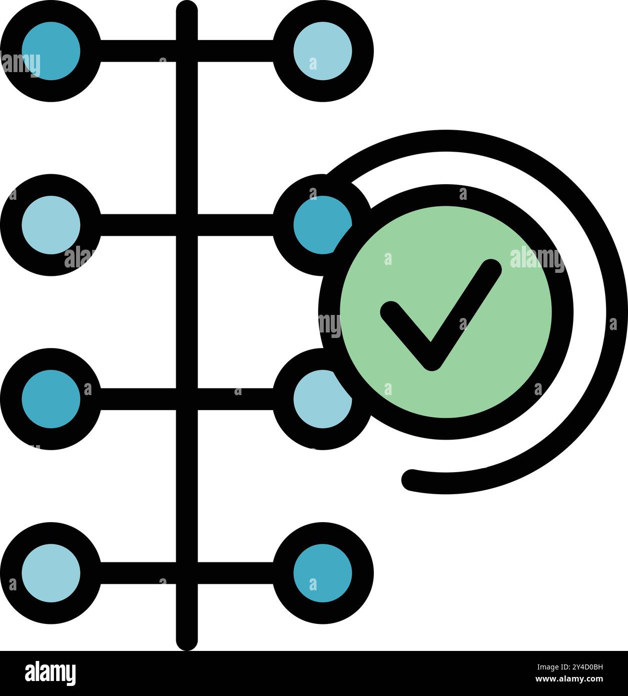 Algorithm Is Showing Stages Of Machine Learning Process With Check Mark