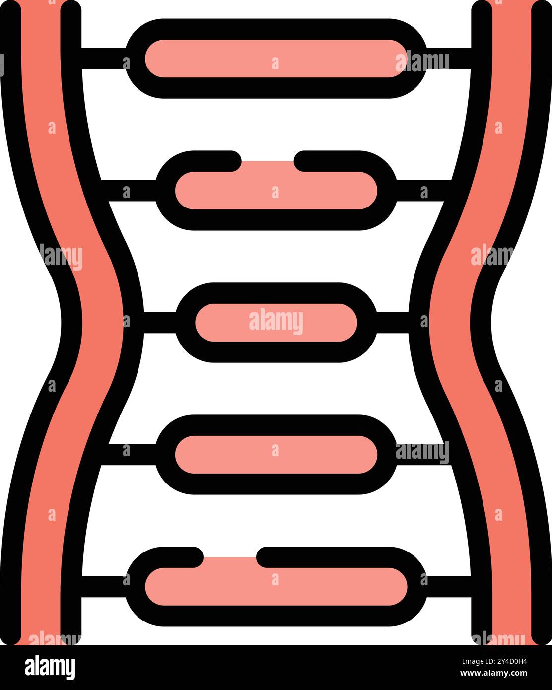This vector illustration of a dna strand is perfect for projects ...