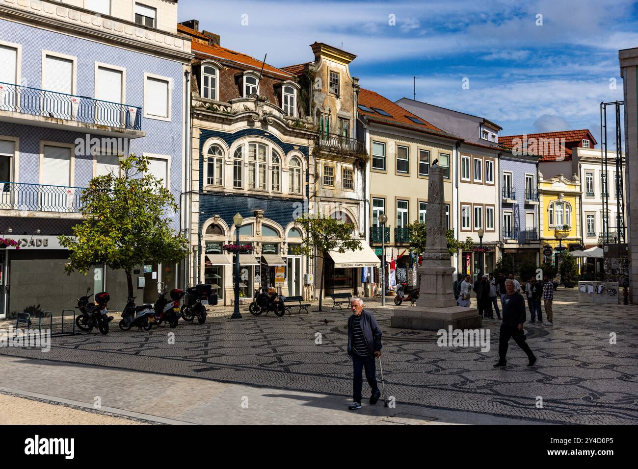 The town square in Aveiro, Portugal is where visitors will find the ...
