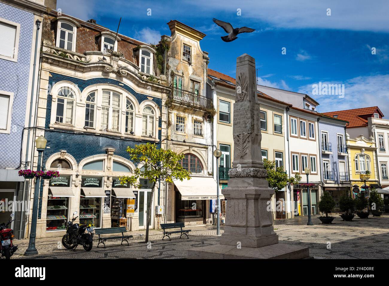 The town square in Aveiro, Portugal is where visitors will find the ...