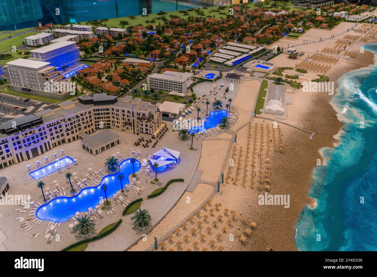 3D Model of Resort and Recreation Center. Baku, Azerbaijan Stock Photo ...