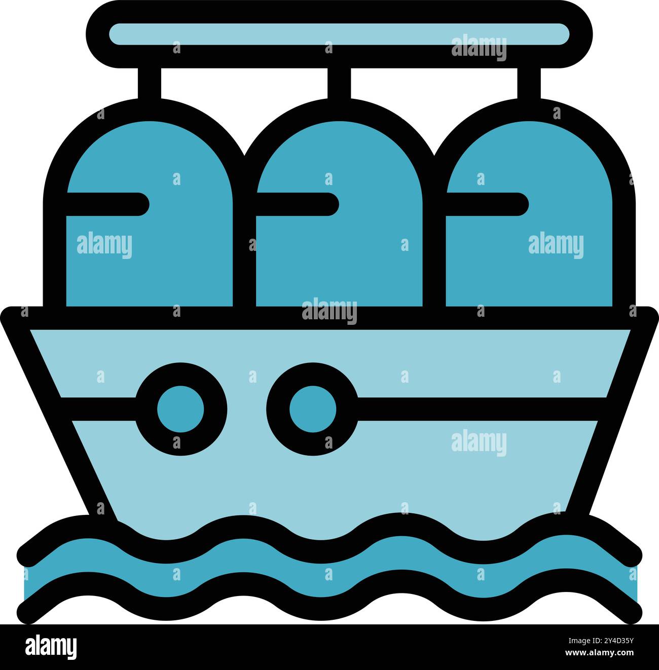 Gas carrier ship transporting natural gas, a fossil fuel, over the ...