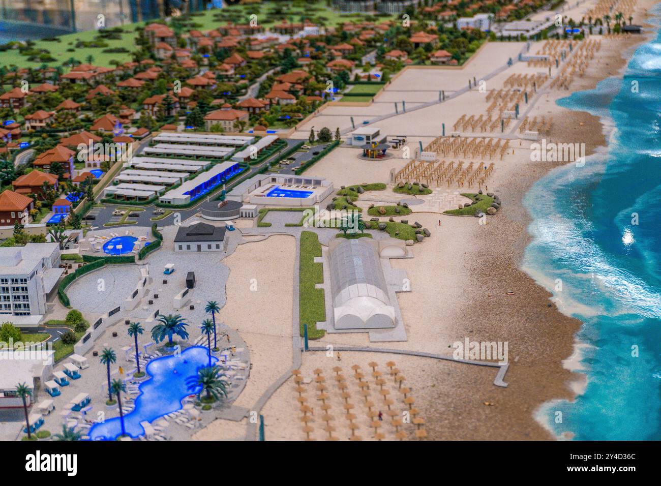 3D Model of Resort and Recreation Center. Baku, Azerbaijan Stock Photo ...