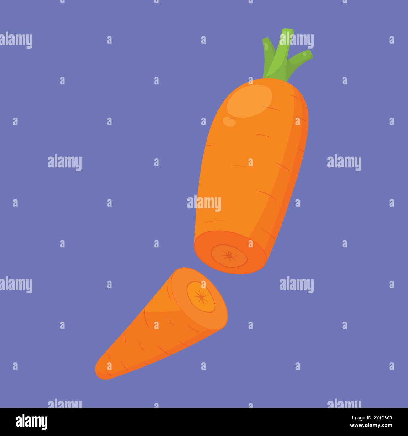 Fresh Half Carrot Vegetable icon vector. Carrot icon vector. carrot ...