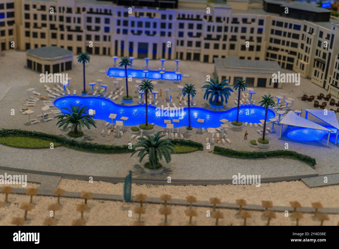 3D Model of Resort and Recreation Center. Baku, Azerbaijan Stock Photo ...