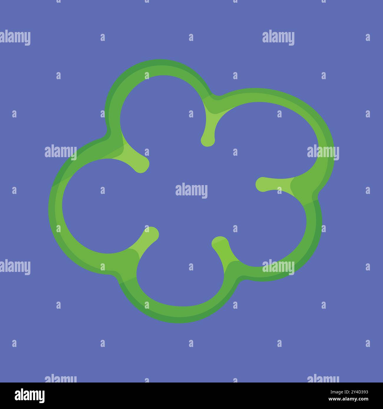 Green Capsicum Slice Vector icon. Green bell pepper slice cut vector ...