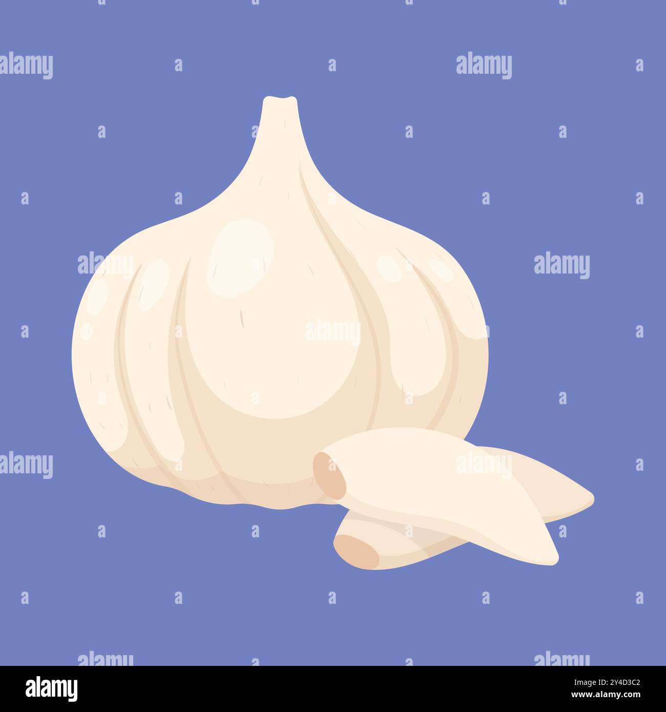 Garlic Vegetable Plant icon vector. garlic spice plant vector. garlic ...