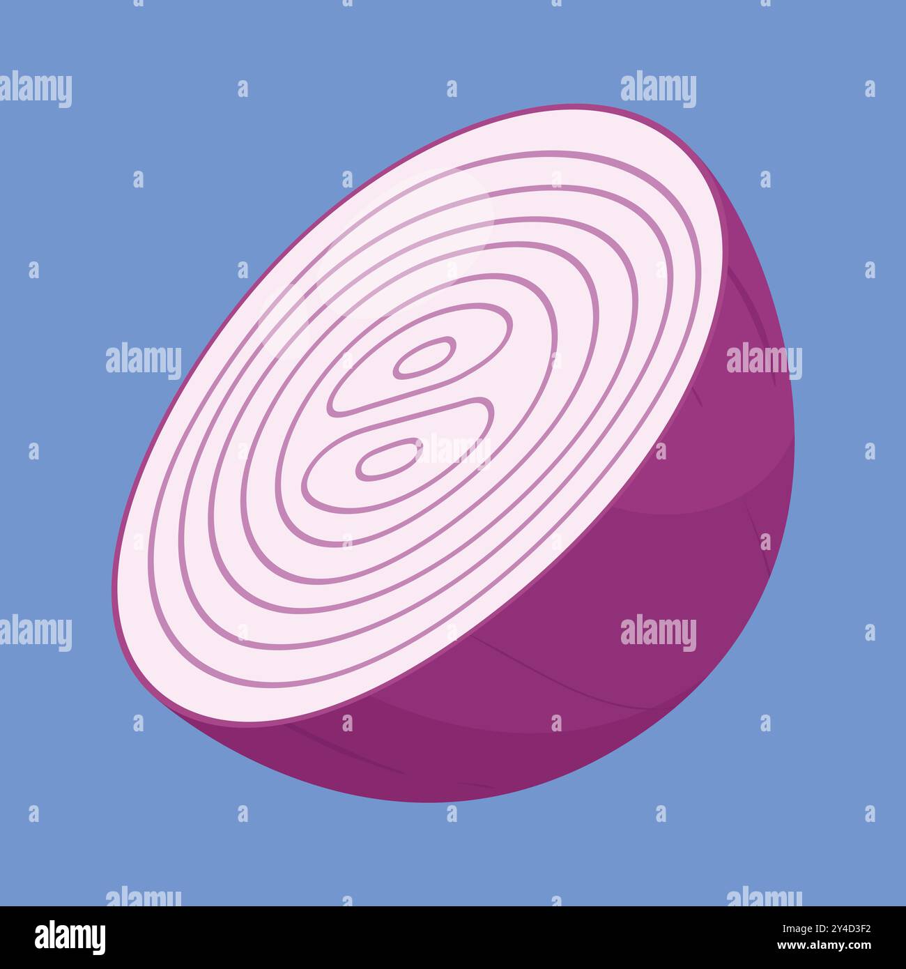 Half Onion Vegetable icon vector. half onion vector. half onion vector ...
