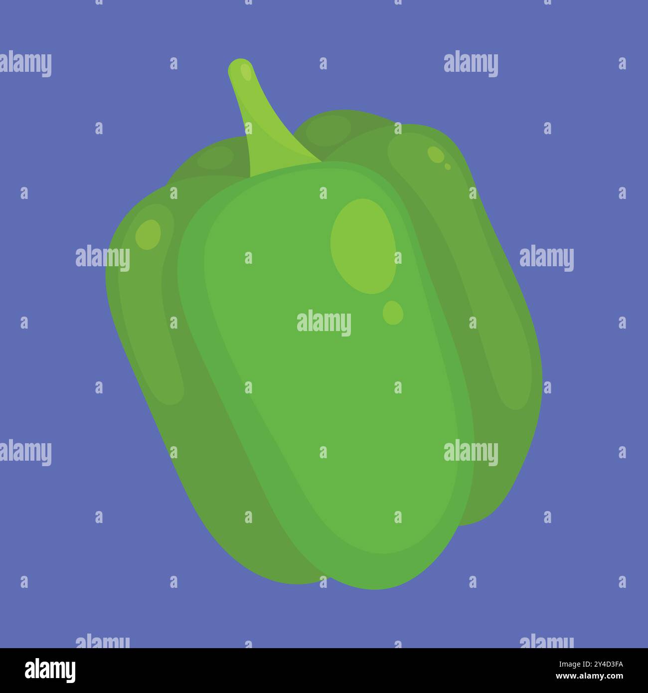 Green Capsicum Vegetable icon vector. Bell Pepper vector. Capsicum Bell ...