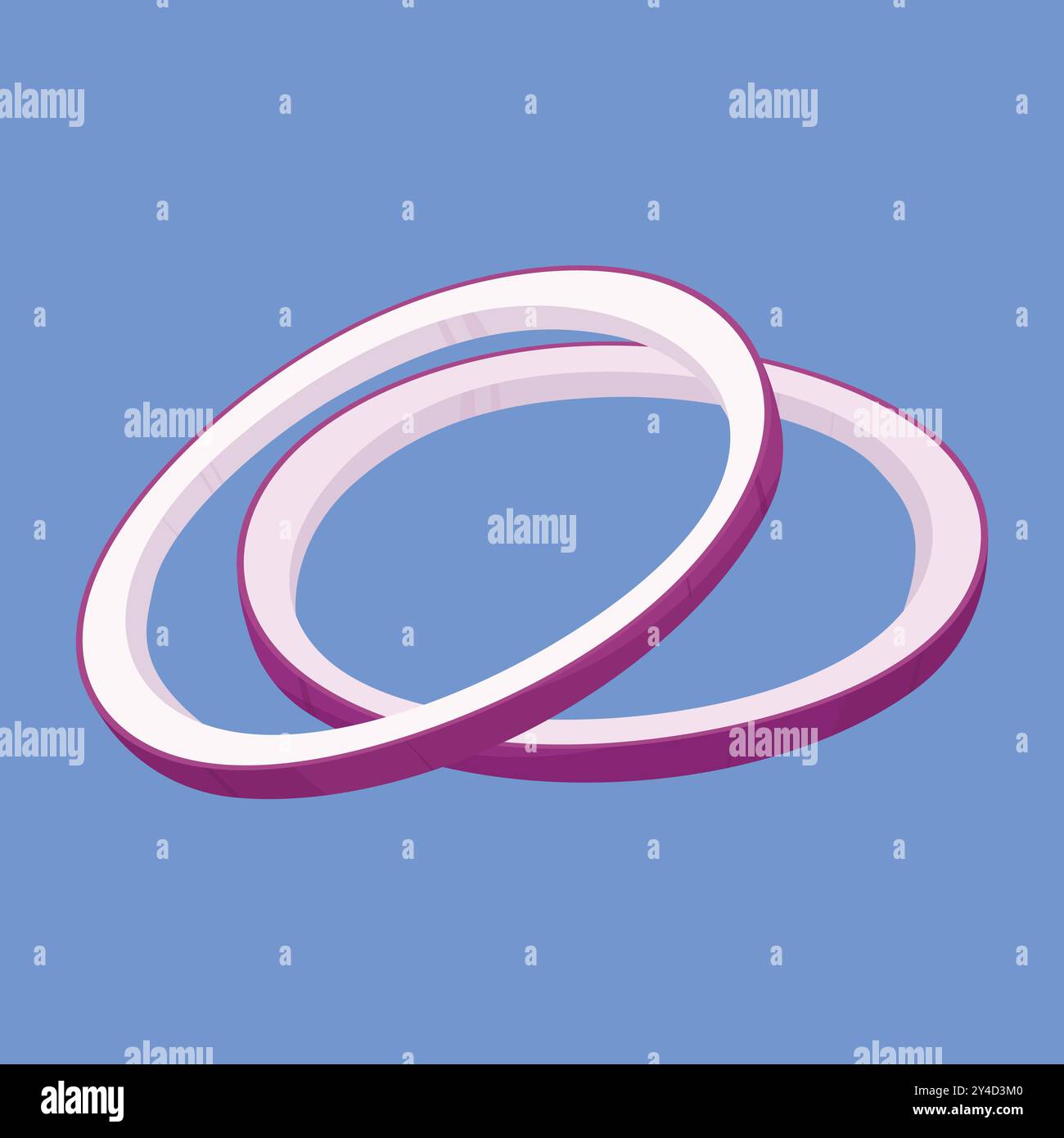 Onion Vegetable Rings vector. onion rings icon. onion rings cut vector ...