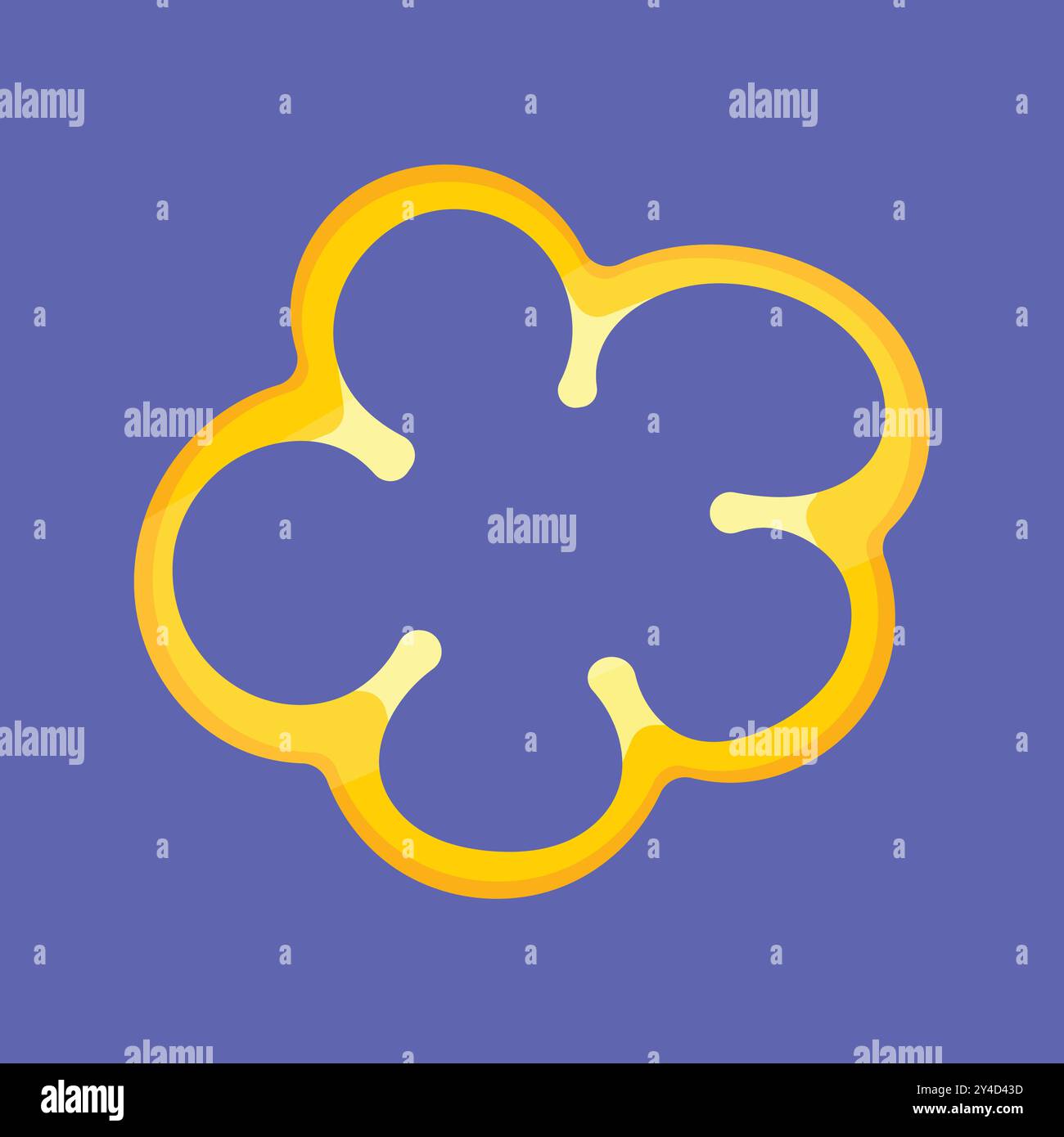 Yellow Capsicum Slice Vector icon. Yellow bell pepper slice cut vector ...