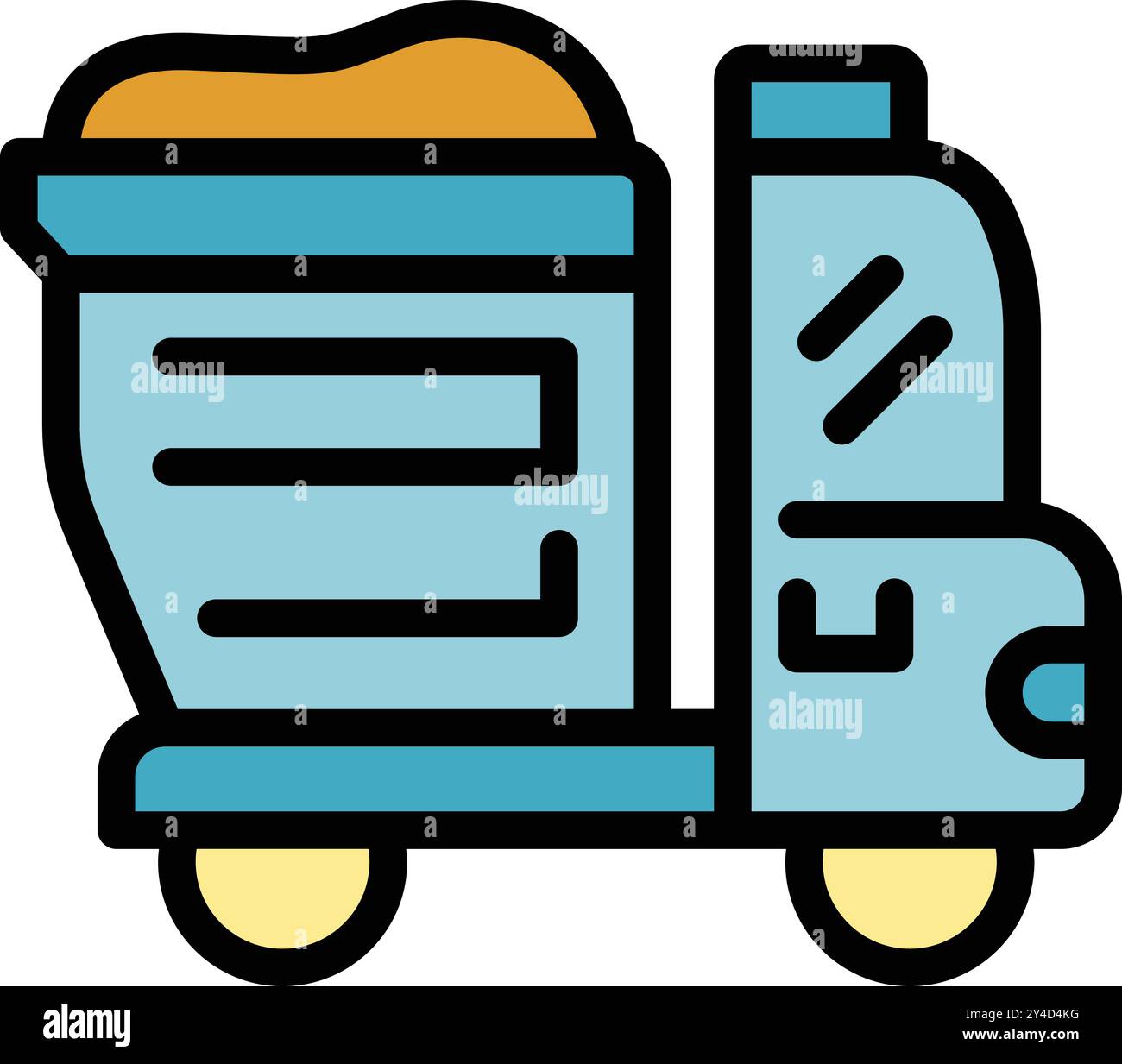 Small dump truck carrying load over short distances on construction ...