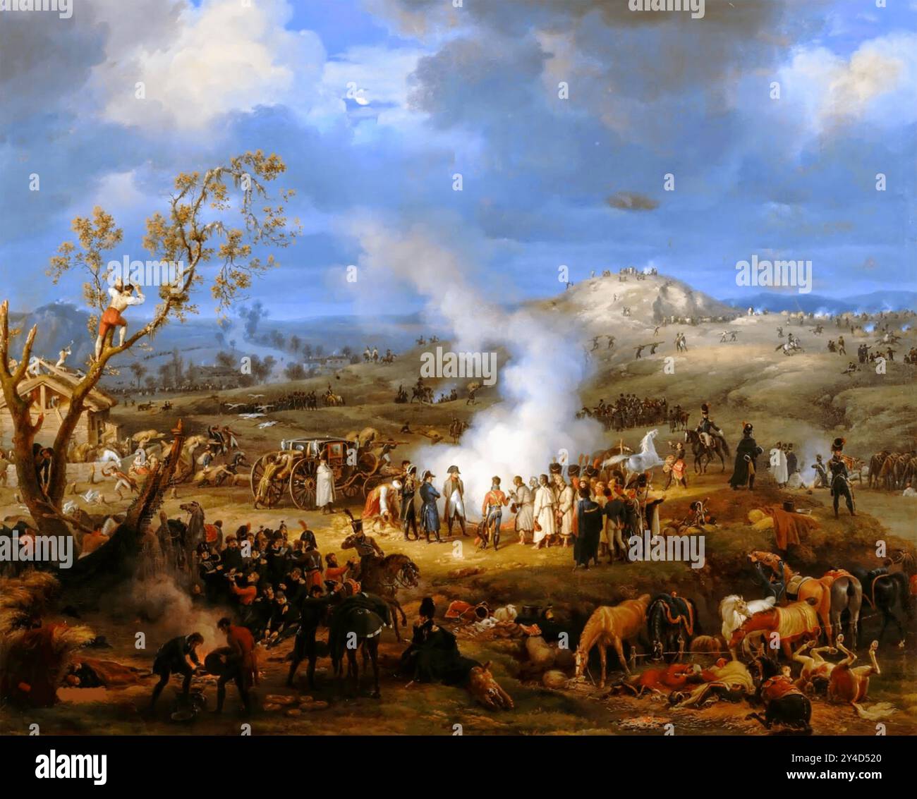 BATTLE OF AUSTERLITZ 2 December 1805. Napoleon with his troops the ...