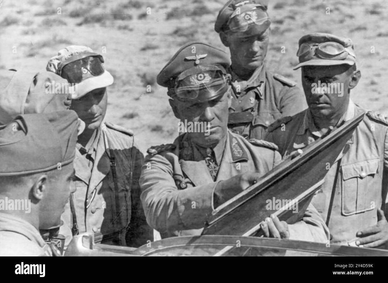 ERWIN ROMMEL in north Africa in June 1942. Photo: Bundesarchiv Stock ...