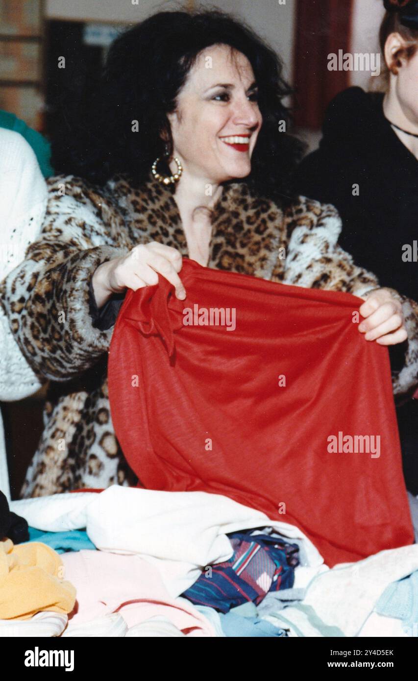 LESLEY JOSEPH, BIRDS OF A FEATHER ACTRESS AT A JUMBLE SALE IN ...
