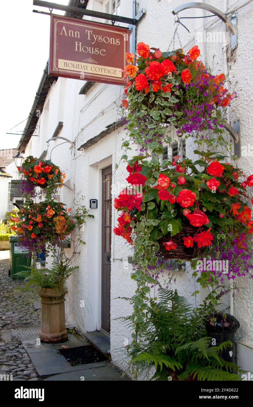 Ann Tysons house in the quaint village of Hawkshead, where Wordsworth ...