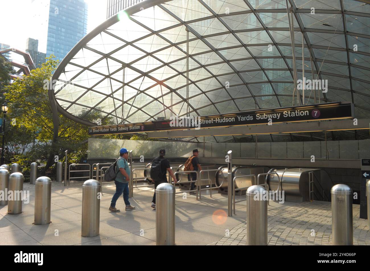 The 34 St-Hudson Yards subway station is seen in the Hudson Yards ...