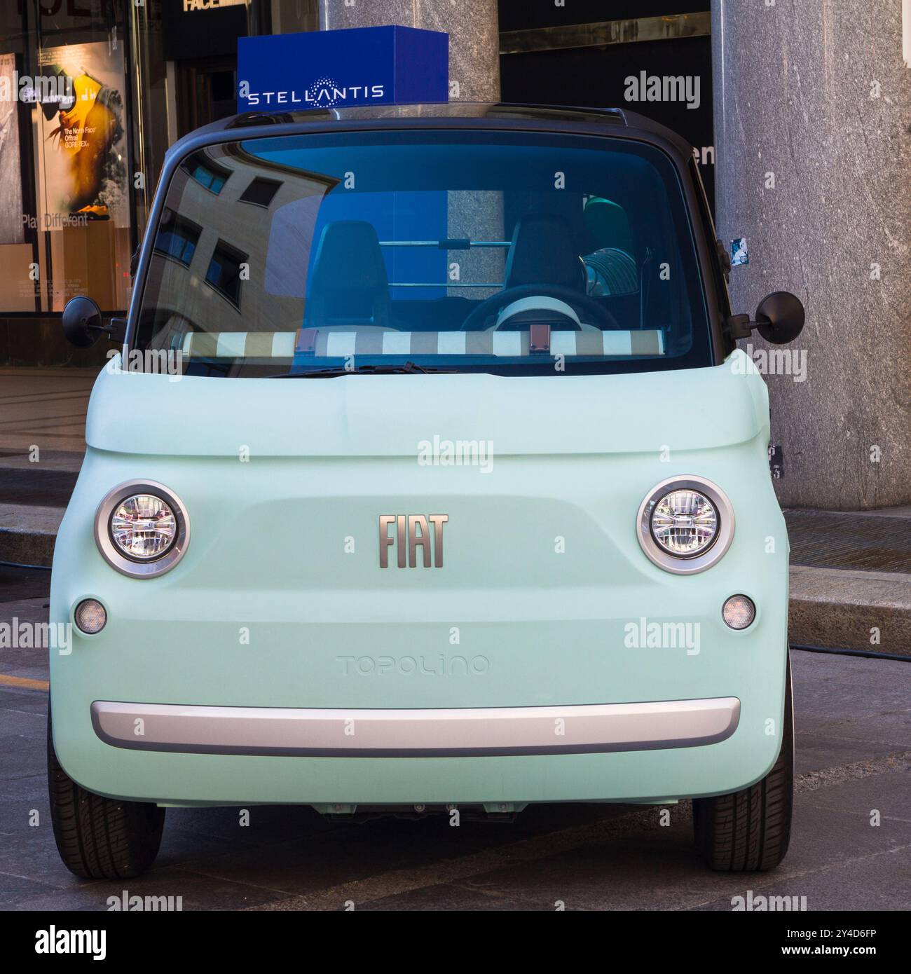 Torino, Italy. 14th September 2024. 2023 Fiat Topolino at Turin Car ...