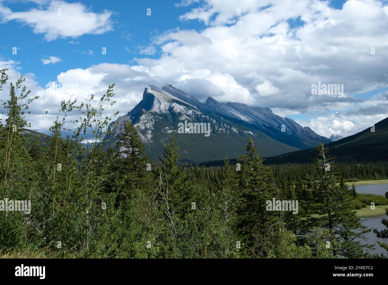 Mount Rundle in Banff National Park, Alberta, Canada Stock Photo - Alamy
