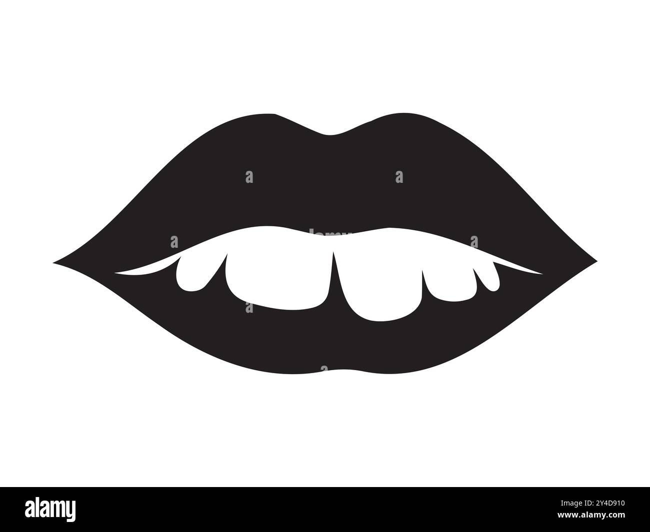Lip beauty graphic Black and White Stock Photos & Images - Alamy